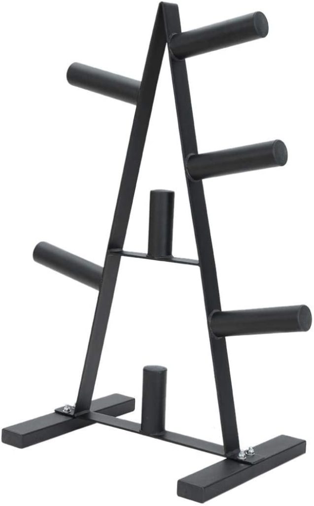BRADEM 2-inch Weight Plate Tree Rack with 7 Barbell Holders - Holds...