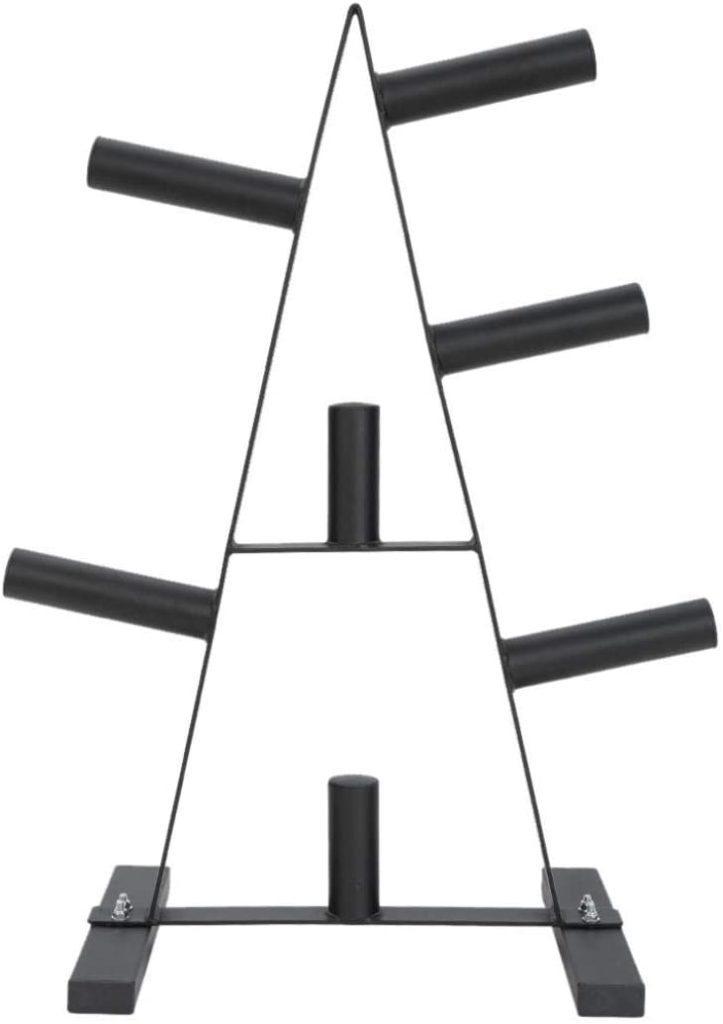 BRADEM 2-inch Weight Plate Tree Rack with 7 Barbell Holders - Holds...