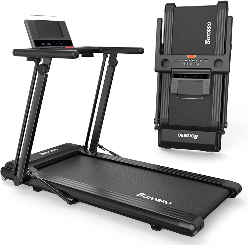 Folding Treadmill Exerciser Foldable Walk Running Machine Portable...