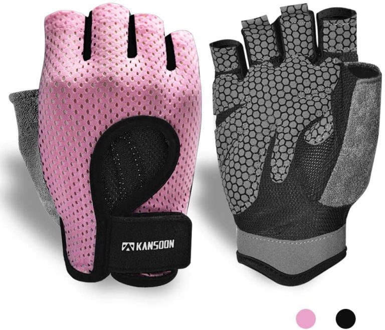 Breathable Workout Gloves, Knuckle Weight Lifting Fingerless Gym...