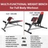FINER FORM Multi-Functional Weight Bench for Full All-in-One Body...