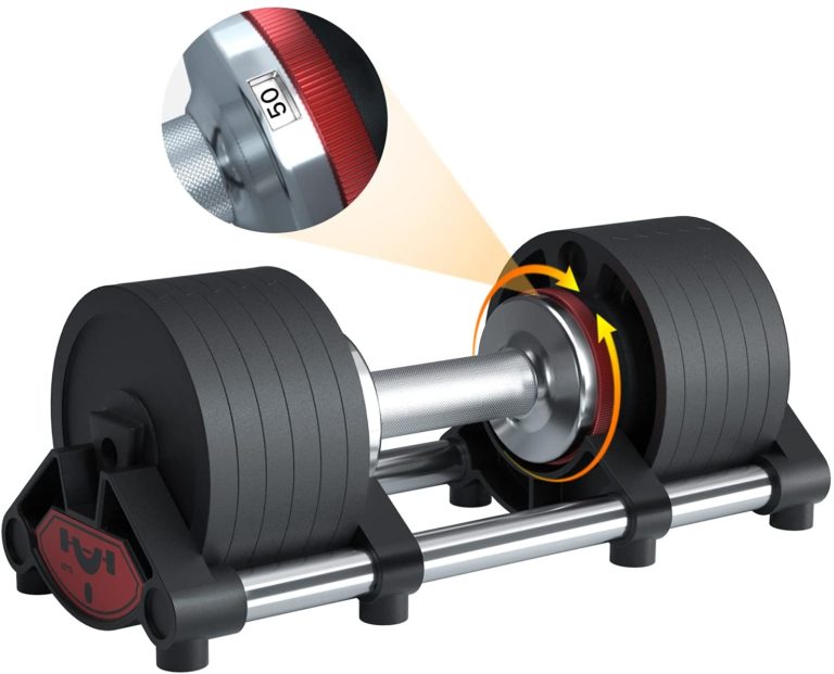 Loyo Adjustable Dumbbell Fast Adjustable Weights Dumbbell Set 50lbs...