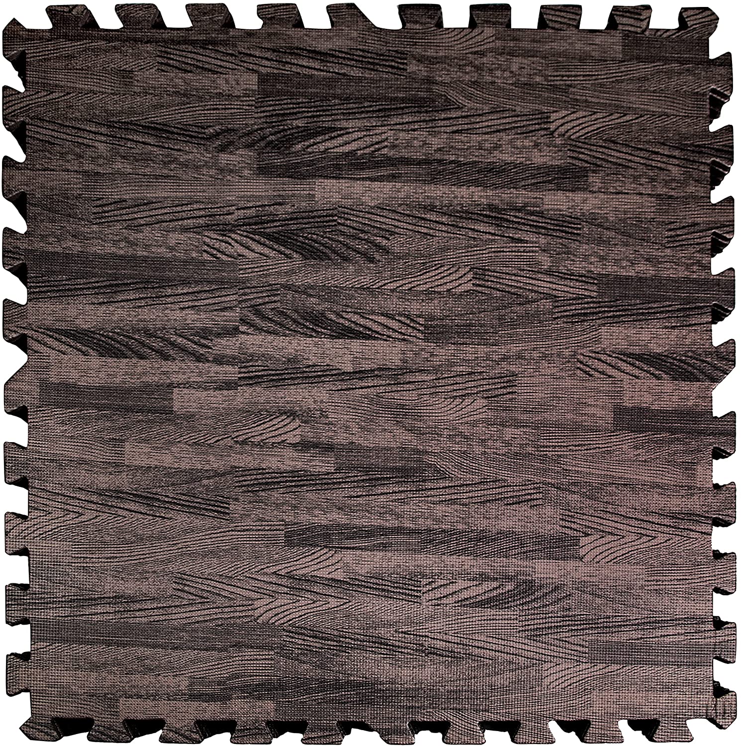 Yes4All Wood Grain Floor Mats Interlocking Exercise Foam Mats – Cover...