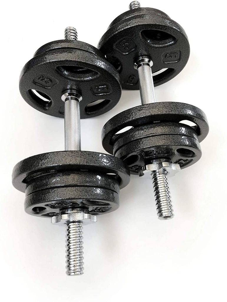 Apex Life Fitness Cast Iron Adjustable Dumbbells 50, 100 LBS, Home...