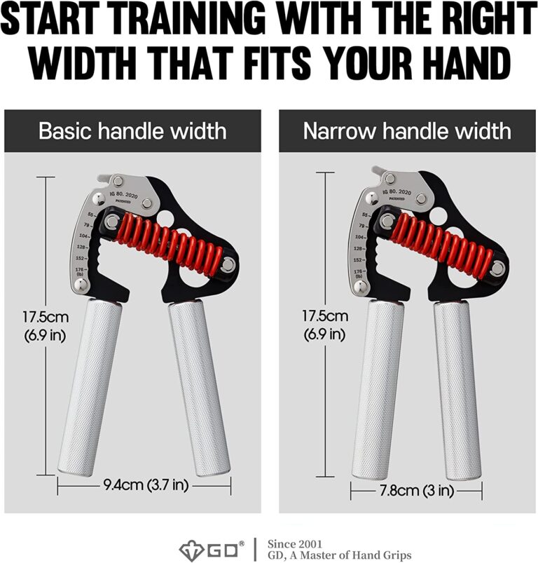 GD Iron Grip Hand Grip Strengthener (Adjustable Hand Grips for...