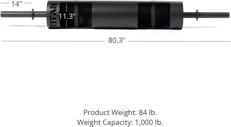 Titan Fitness 12-in Rackable Strongman Log Bar Powerlifting Log...