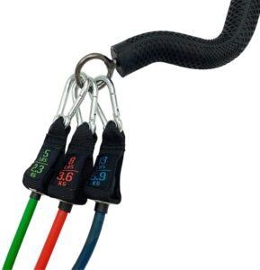 Bodylastics Resistance Band Bar, Curl Bar With Non-Slip Rubber...