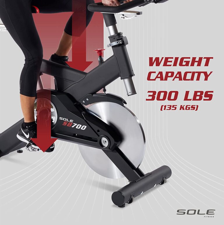 SOLE Fitness SB700 Light Upright Indoor Stationary Bike, Home...