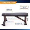 Steelbody Deluxe Versatile Rated 800 lbs Flat Utility Workout...