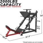 syedee Leg Press Machine with Calf Block, Adjustable Leg ...