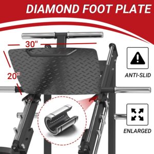 syedee Leg Press Machine with Calf Block, Adjustable Leg ...