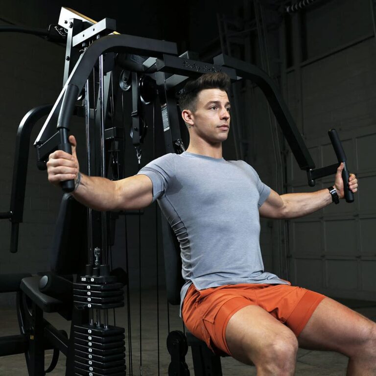 Body-Solid: Home Gym Equipment Set with Universal Weight...