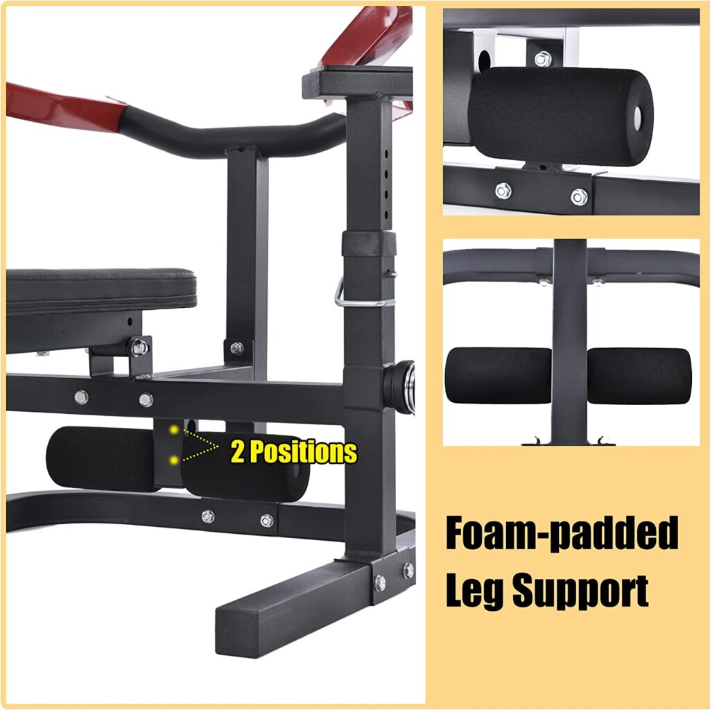 Merax Fitness Chest Press Bench, Adjustable Flat Incline Bench...