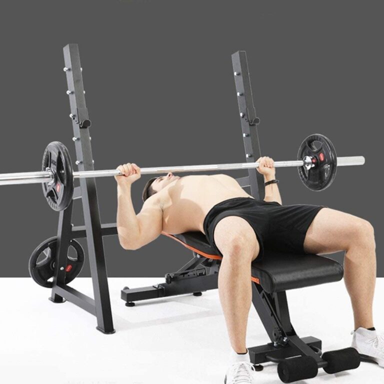 FBITE Squat Rack Weight Bench Bench Press Rack Barbell...