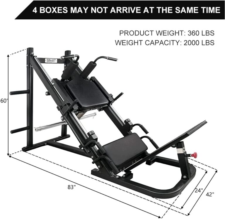 SPART Leg Press Hack Squat Machine, Professional Adjustable...