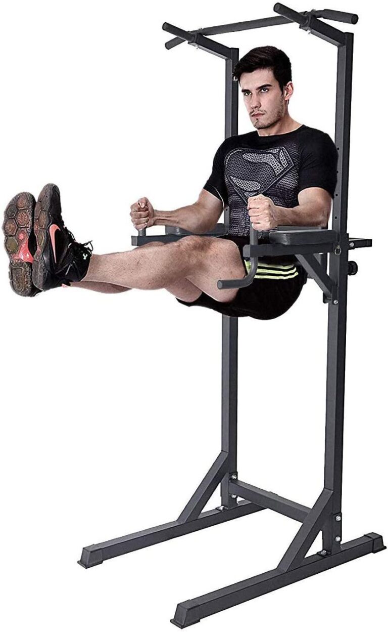 Dporticus Power Tower Workout Dip Station Multi-Function Home...