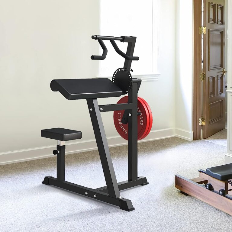 GMWD Bicep Tricep Curl Machine, Plate Loaded Bicep Curls...