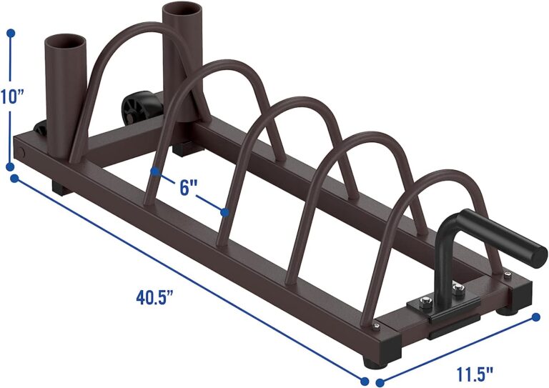 Royal Fitness Horizontal Weight Plate Rack Organizer and ...