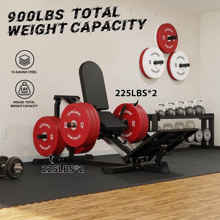 syedee Compact Leg Sled Machine with Calf Block, Leg Press... syedee Compact Leg Sled Machine with Calf Block, Leg Press...