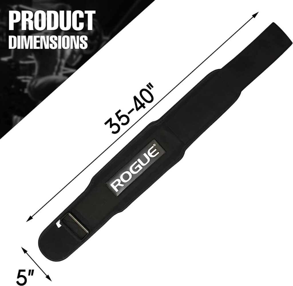 Rogue 5" Nylon Weightlifting Belt (Large) - GYM READY EQUIPMENT
