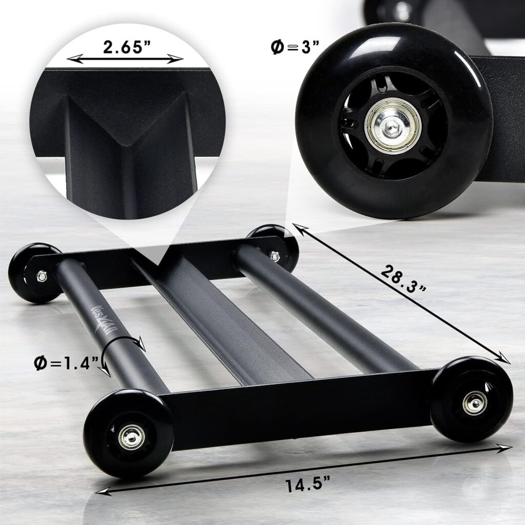 Yes4All Glute Ham Glider, Exercise Wheels for Home Gym Fitness - GYM ...