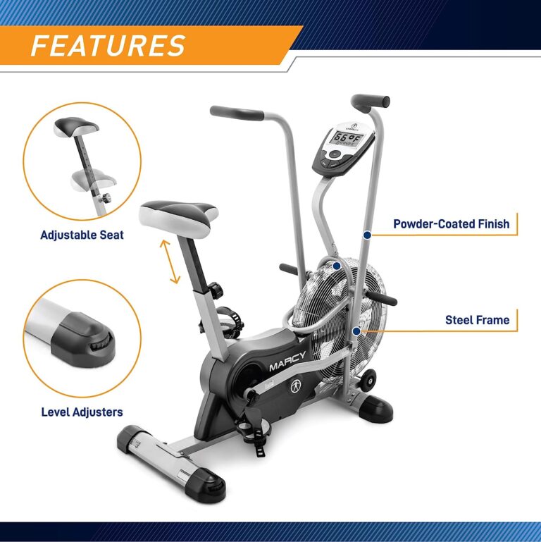 Marcy Air-Resistance Exercise Fan Bike With Dual Acction ...