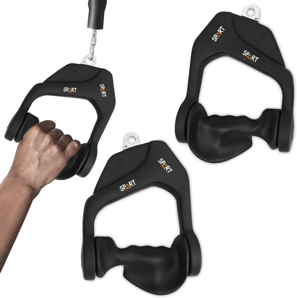 SPART Lat Pull Down Cable Attachment Set,Triceps Rope...