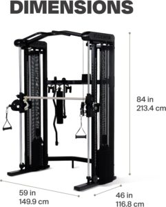 Centr 3 Home Gym Functional Trainer with Selectorized Smith ...
