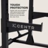 Centr Half Rack - 7 Gauge Steel Squat Rack with J-Hooks, Pull...
