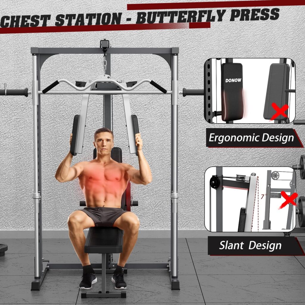 DONOW Smith Machine Power Cage Power Rack Squat Rack ...