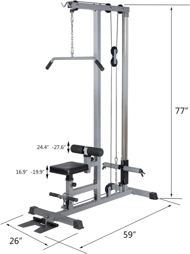 GDLF LAT Pull Down Machine Low Row Cable Fitness Exercise...