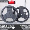Synergee Cast Iron Weight Plates with 1” Opening for Body...