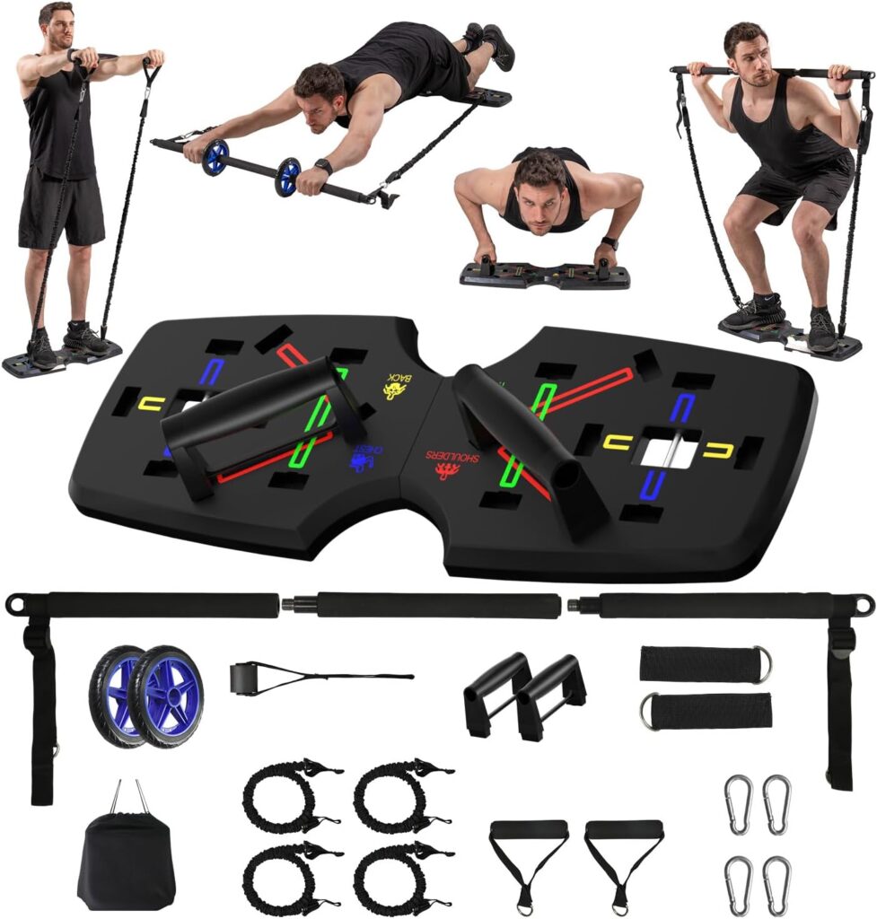 AERLANG Push Up Board, Portable Multi-Function Foldable ...