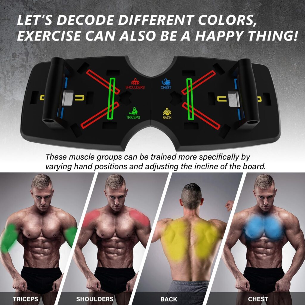 AERLANG Push Up Board, Portable Multi-Function Foldable ...