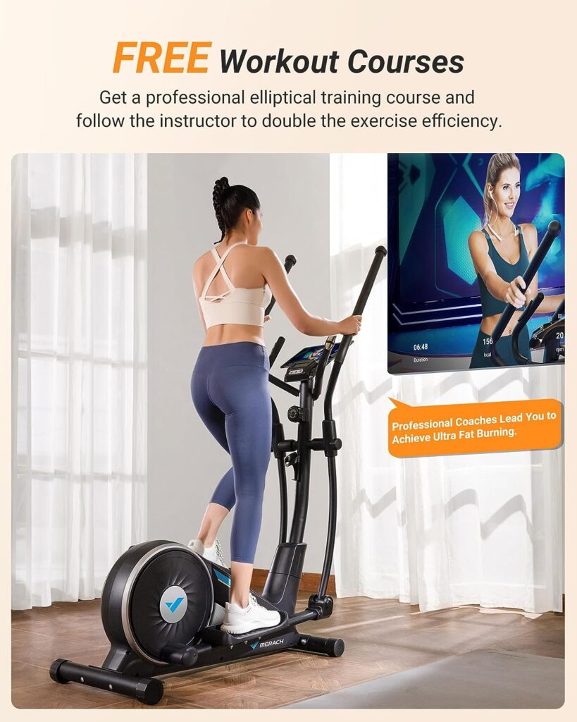 Elliptical Machine Cross Trainer with Optional Exclusive MERACH...