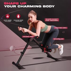 FLYBIRD Ab Workout Equipment, Adjustable Ab Machine Full ...