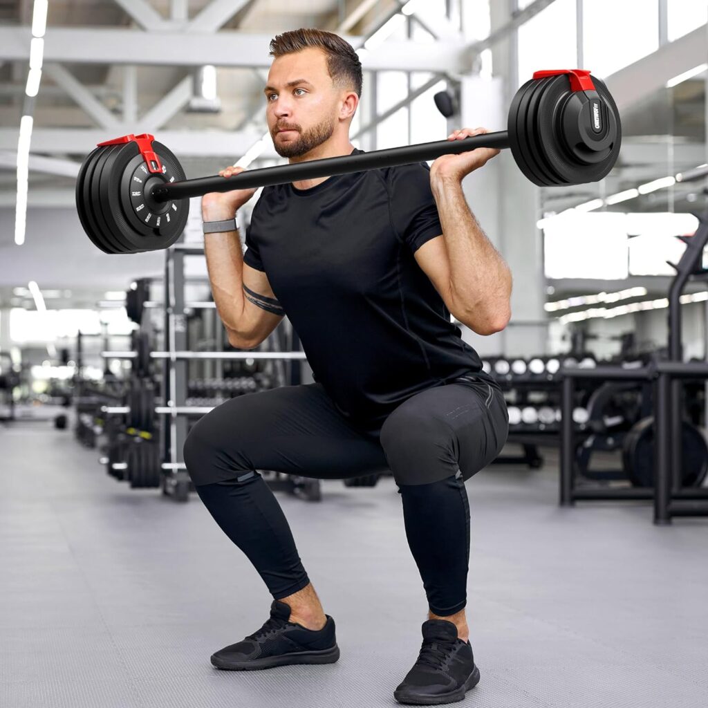 ONETWOFIT Adjustable Dumbbells 7-52.5lbs Single Dumbbell...