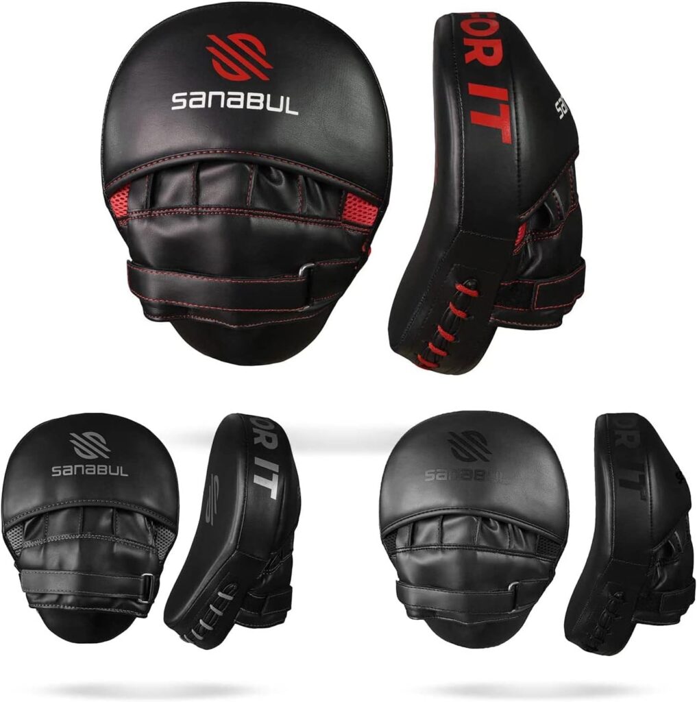 Sanabul Essential Curved Punching Mitts for Boxing and MMA ...