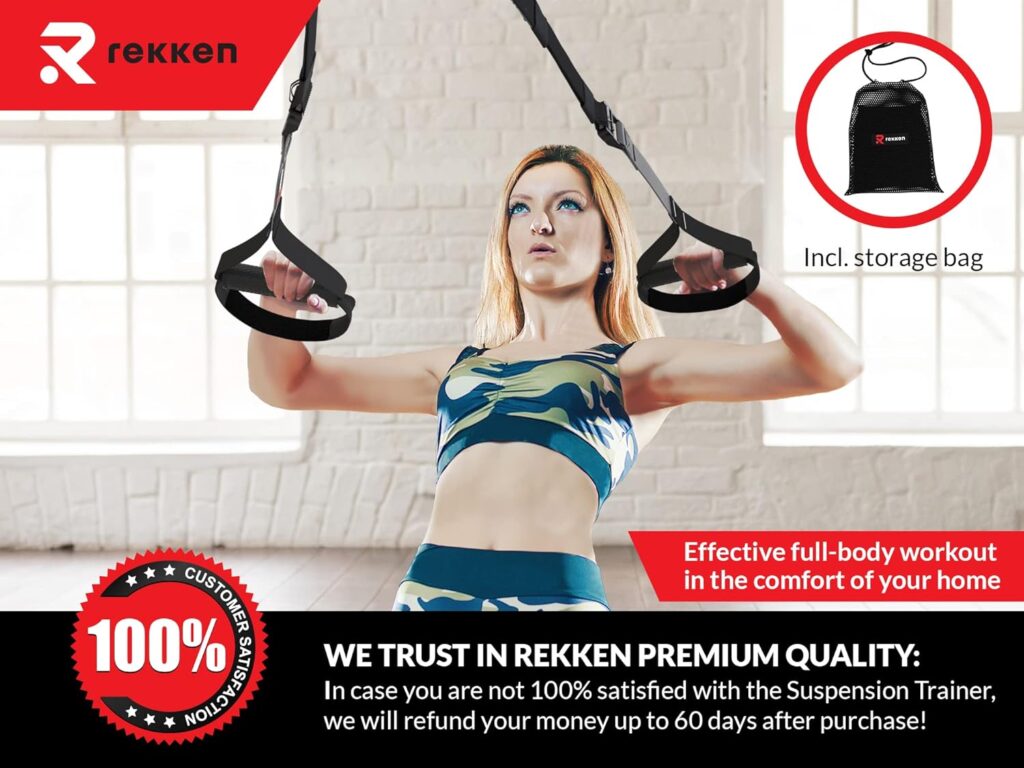 Suspension Trainer & Suspension Straps for Exercise - Adjust...