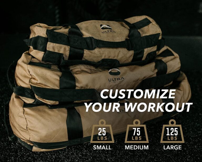 Ultra Fitness Workout Exercise Sandbags - Heavy Duty Sand...