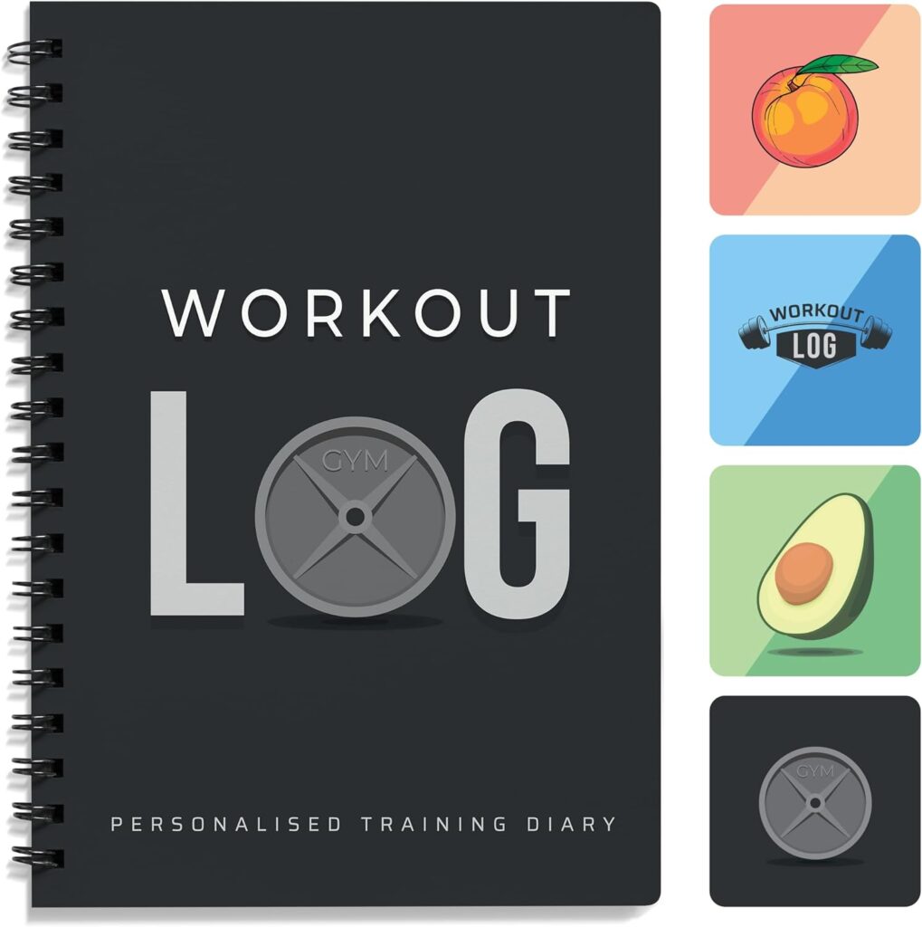 Fitness Journal & Workout Planner - Hardcover A5 Gym Log ...