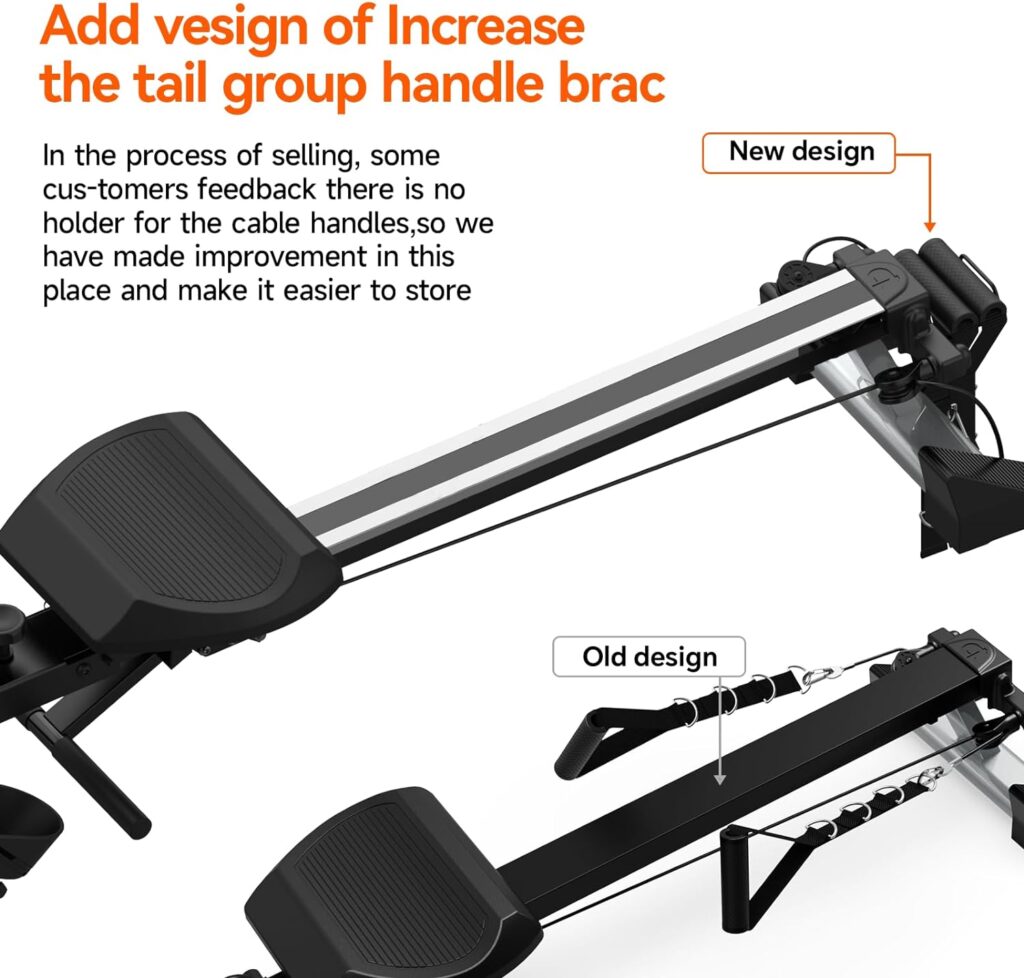Pooboo Magnetic Rowing Machine 360 LB Weight Capacity...