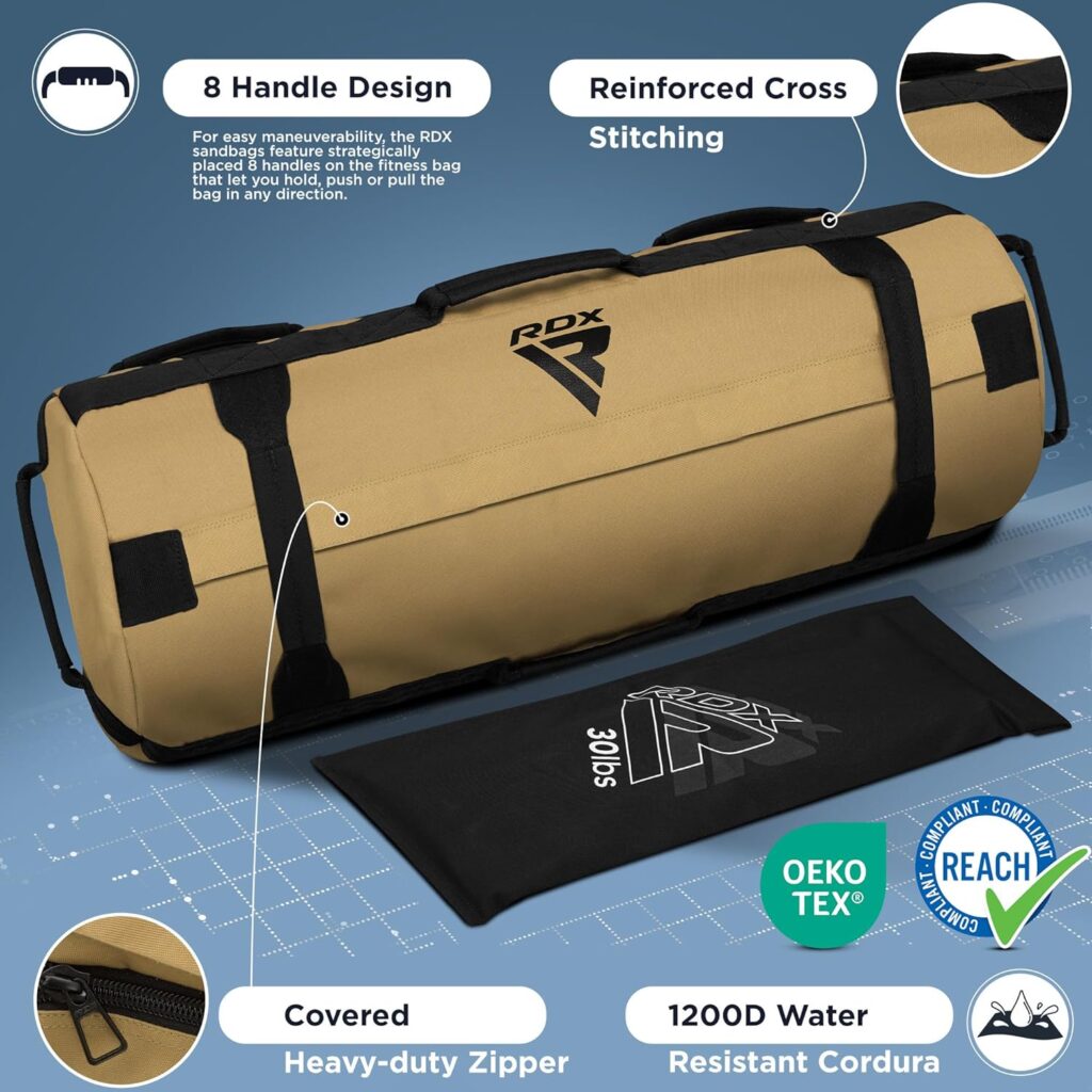 RDX Sandbag for Fitness Weights Training, Unfilled Power Bags...