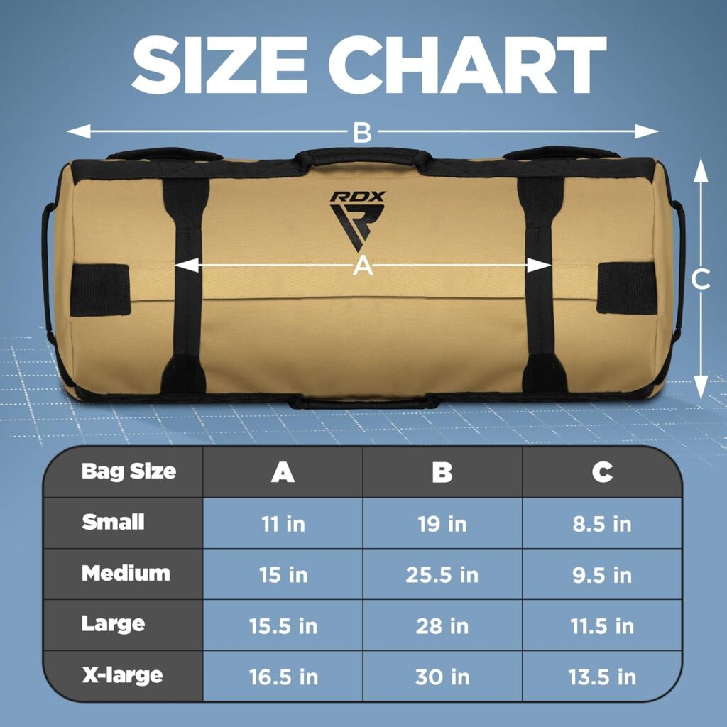 RDX Sandbag for Fitness Weights Training, Unfilled Power Bags...