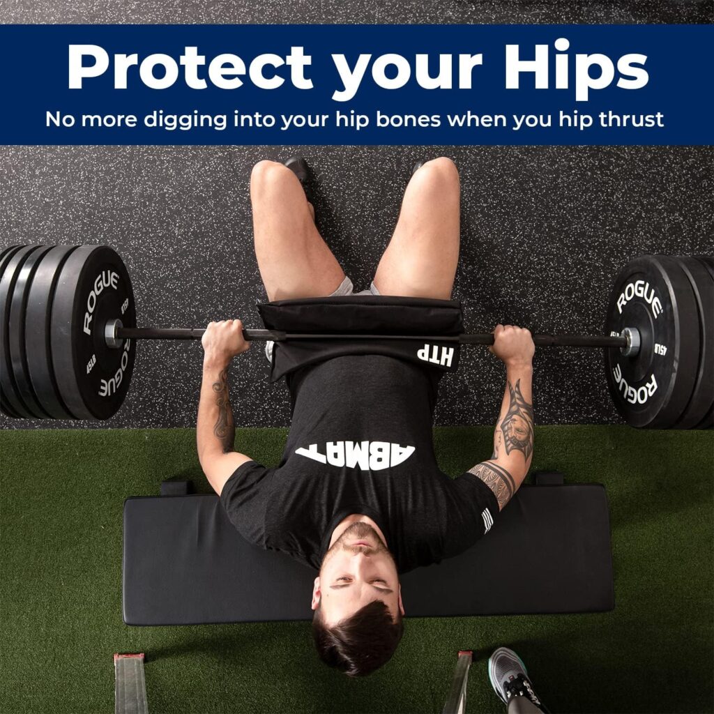 ABMAT Hip Thrust Pad Booty Glute Bridge Butt Workout, Protect...