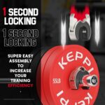KeppiFitness Barbell Clips, New Concept Barbell Clamps for ...