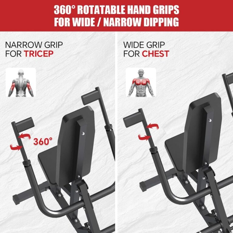 SPART Seated Dip Machine, Plate Loaded Tricep/Bicep Dip ...