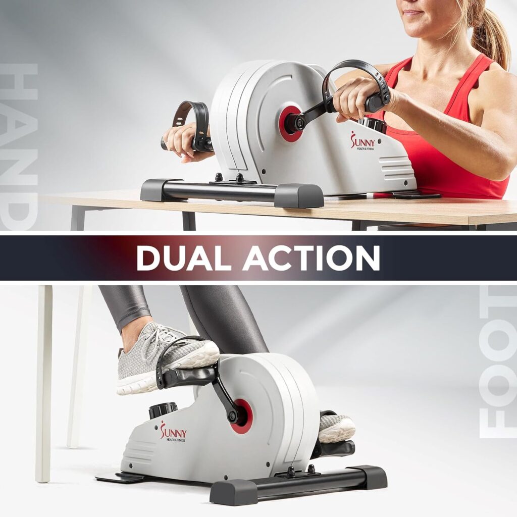 Sunny Health & Fitness Magnetic Under Desk Pedal Exerciser...