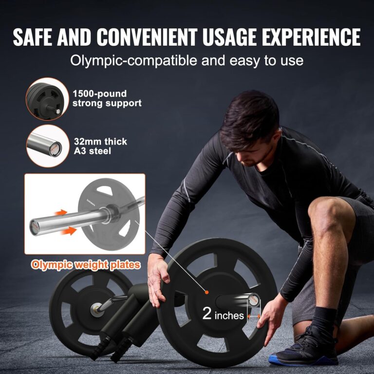 VEVOR Safety Squat Bar, 1,500 LBS Fitness Squat Olympic Bar...