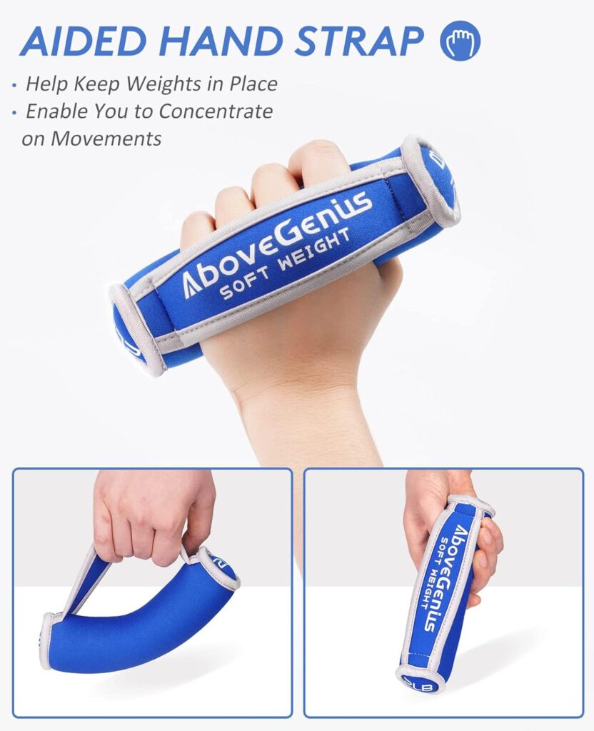 AboveGenius Hand Weights Set for Women&Men,Soft Dumbbells...